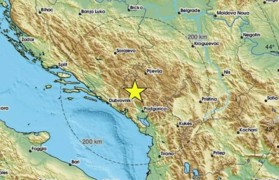 LAGANO LJULJANJE Potres s epicentrom u Crnoj Gori osjetio se i u Dubrovniku - Dubrovački dnevnik