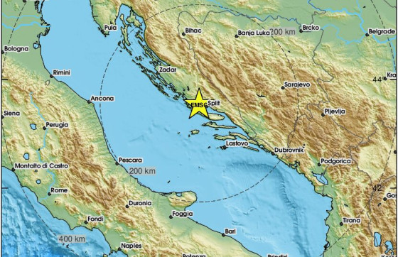 Novi potres kod Splita jačine 3,8 po Richteru - Dubrovački dnevnik